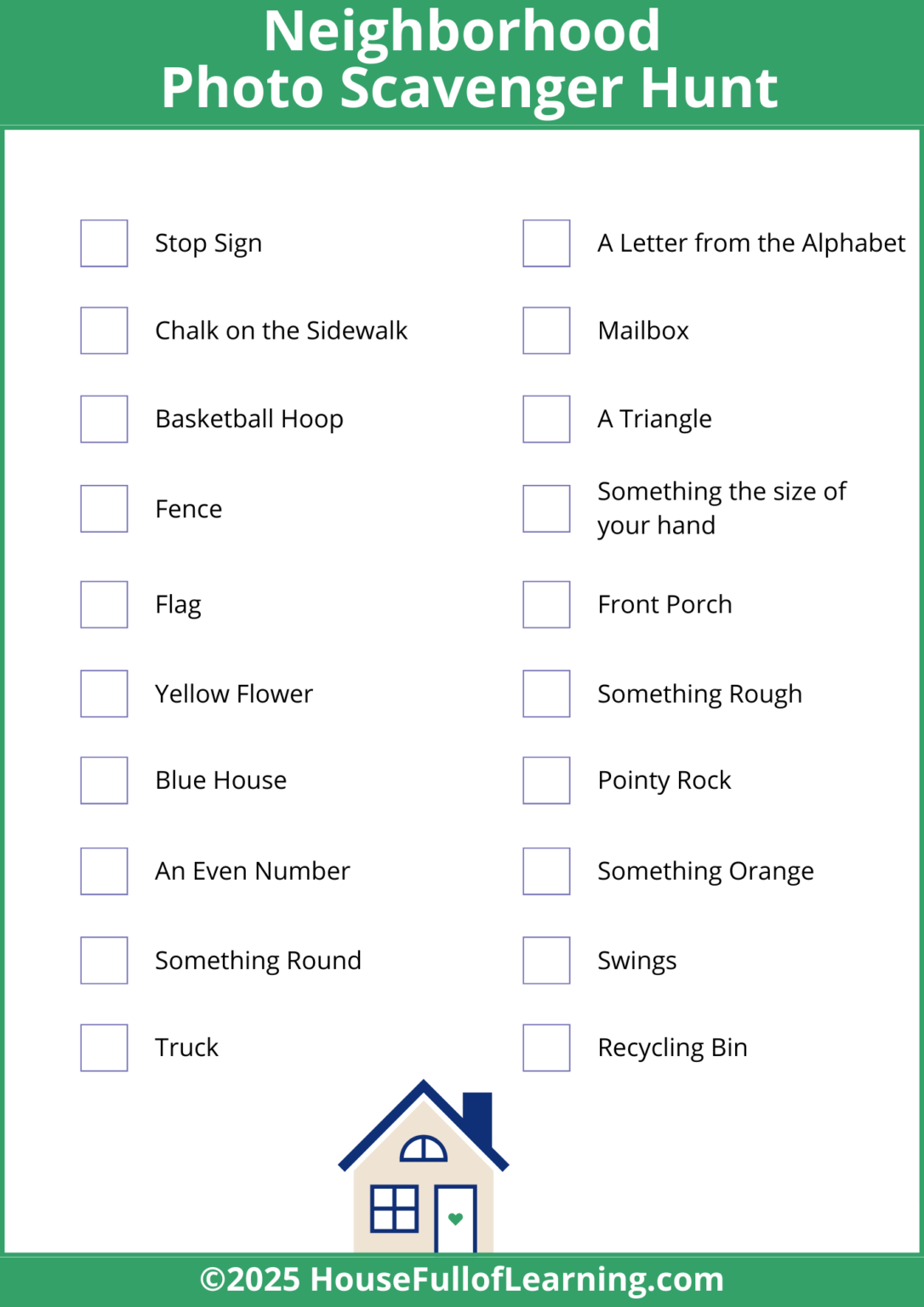 Fun Photo Scavenger Hunt Ideas and Lists for Kids - House Full of Learning